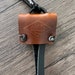 Tippet Spool Holder Leather With Aluminum Clip Brown and Black Handmade ...