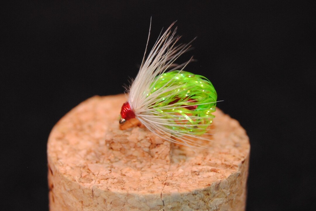 Crystal Meth Egg Green Fly Fishing Flies Size 16 Salmon Steelhead Trout ...