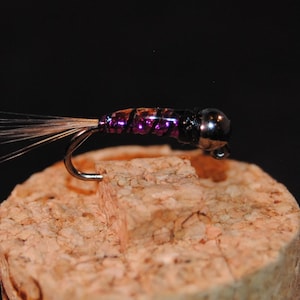 Perdigon Euro Nymph Fly Fishing Flies Purple Half Dozen (6 QTY) - Etsy