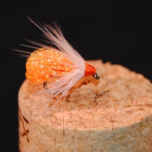 Crystal Meth Egg Orange Fly Fishing Flies Size 16 Salmon Steelhead ...