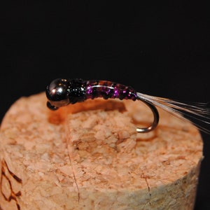 Perdigon Euro Nymph Fly Fishing Flies Purple Half Dozen (6 QTY) - Etsy