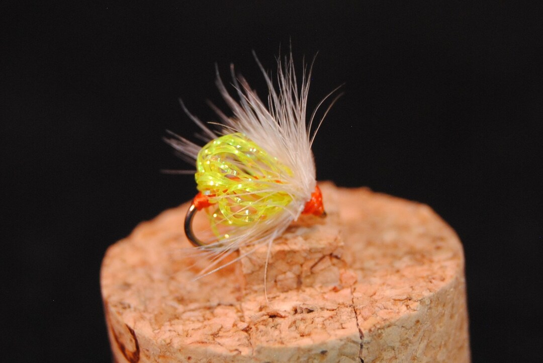 Crystal Meth Egg Chartreuse Yellow Fly Fishing Flies Size 16 Salmon ...
