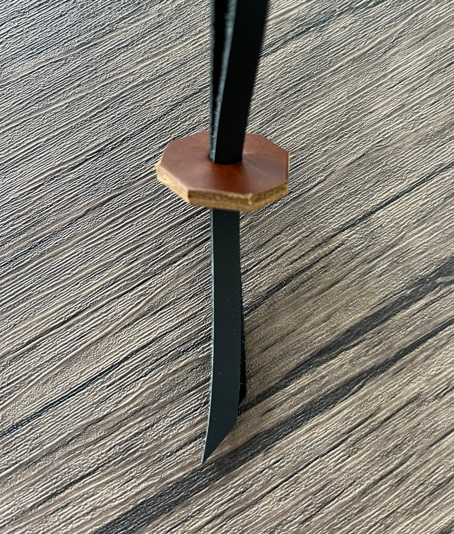 Tippet Spool Holder Leather With Aluminum Clip Brown and Black Handmade ...