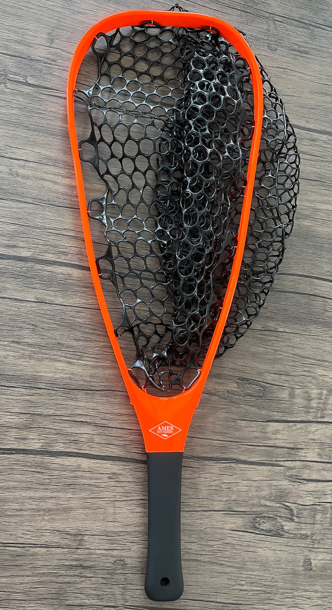 Ames Fly Fishing Fire Carbon Fiber Landing Net Orange Hand Net Black ...