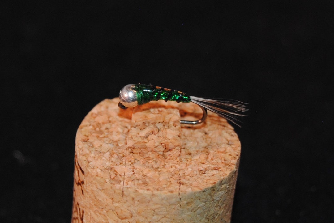 Perdigon Euro Nymph Fly Fishing Flies Green Half Dozen (6 QTY) - Etsy