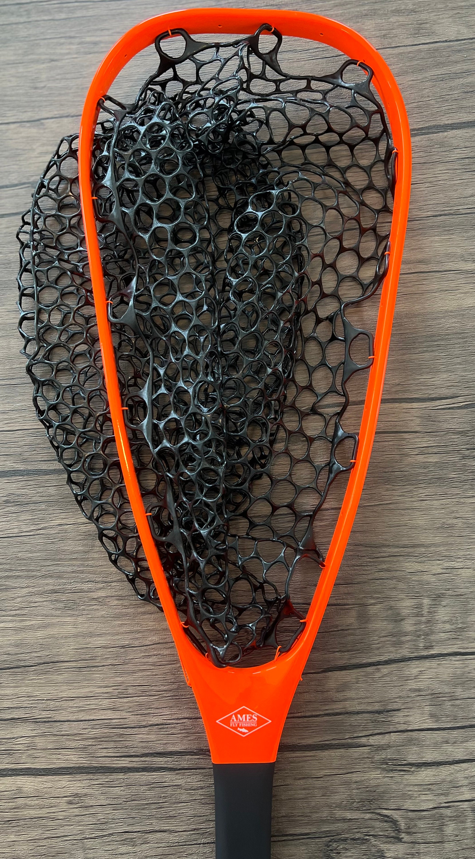 Ames Fly Fishing Fire Carbon Fiber Landing Net Orange Hand Net Black ...