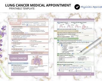 Printable Cancer Visit Notes Sheet | Medical Appointment Worksheet ...