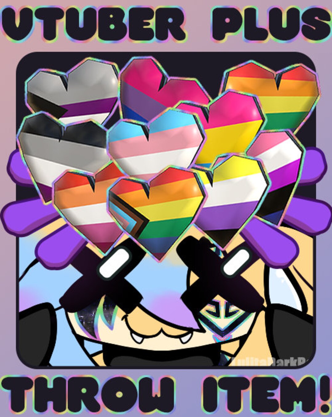 Throwable Asset | Pride Hearts | Stream Asset | Vtuber Plus | Twitch ...