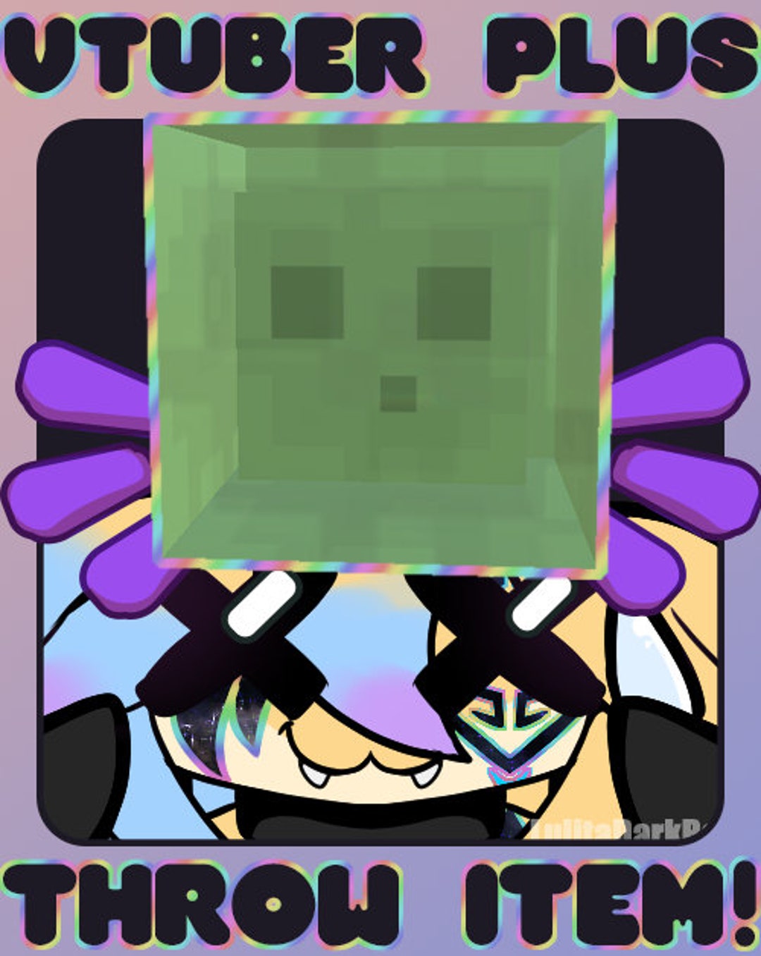 Throwable Asset | Minecraft Slime | Stream Asset | Vtuber Plus | Twitch ...