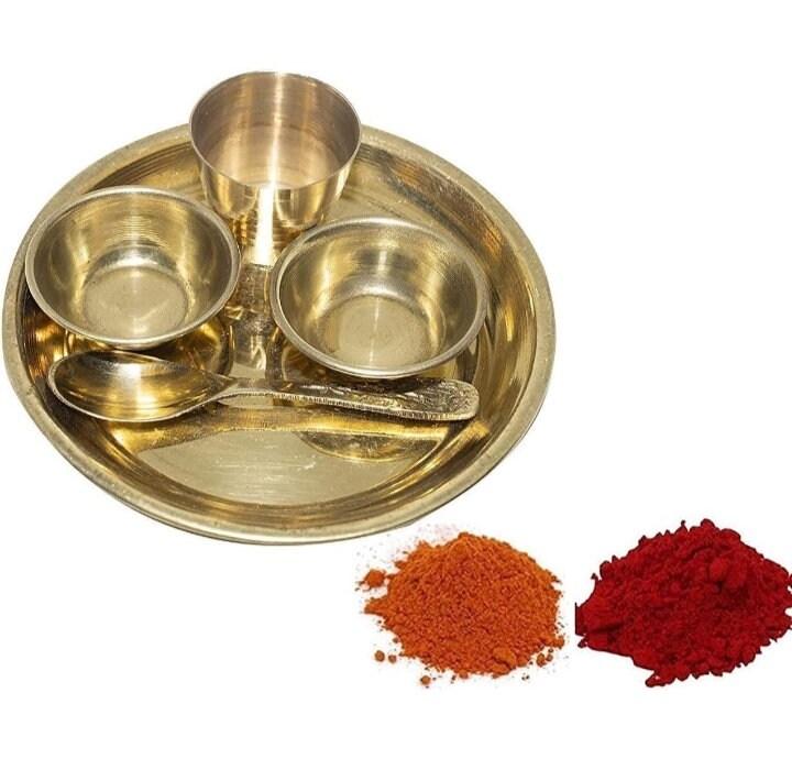 Laddu Gopal Pooja Plate for Temple - Etsy