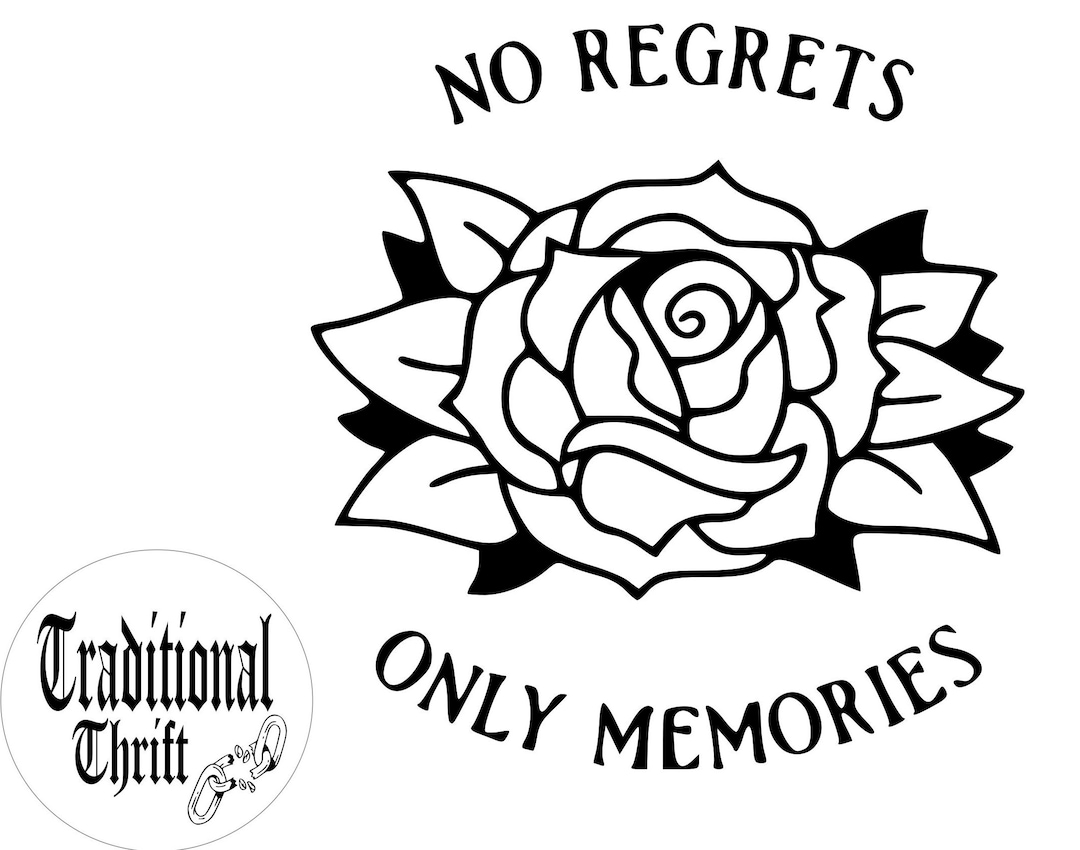 SVG Traditional Rose Tattoo - Etsy