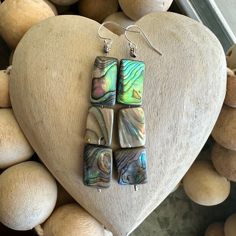Abalone Earrings - Etsy