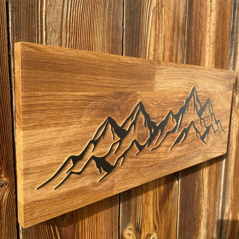 Bergkette als Wandbild Bergliebe l Berglandschaft Wanddekoration Berge ...