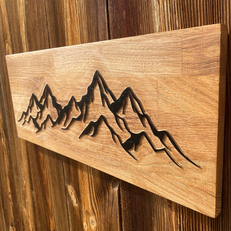 Bergkette als Wandbild Bergliebe l Berglandschaft Wanddekoration Berge ...