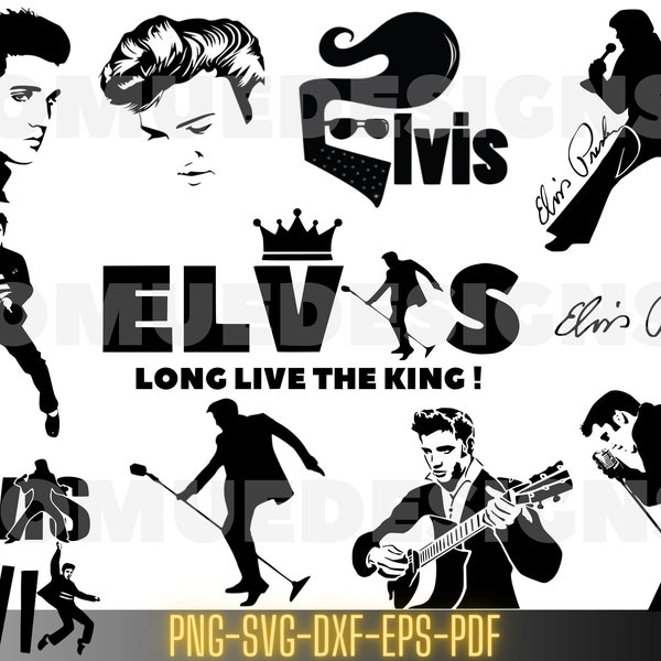 Elvis Presley Svg Etsy