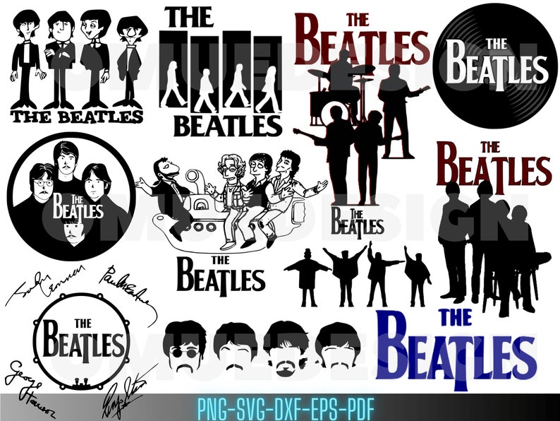 The Beatles Svg the Beatles Svg Bundle Digital Prints - Etsy Australia