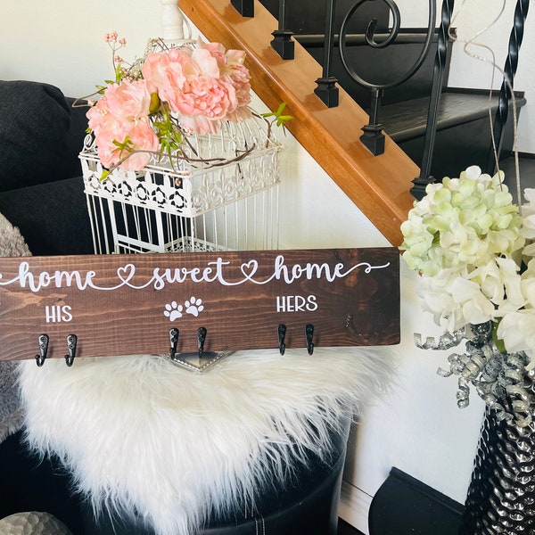 Home Sweet Home Key Holder - Etsy