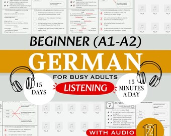 German Listening Practice for Adult Beginners (A1-A2) | 15-minute Daily ...