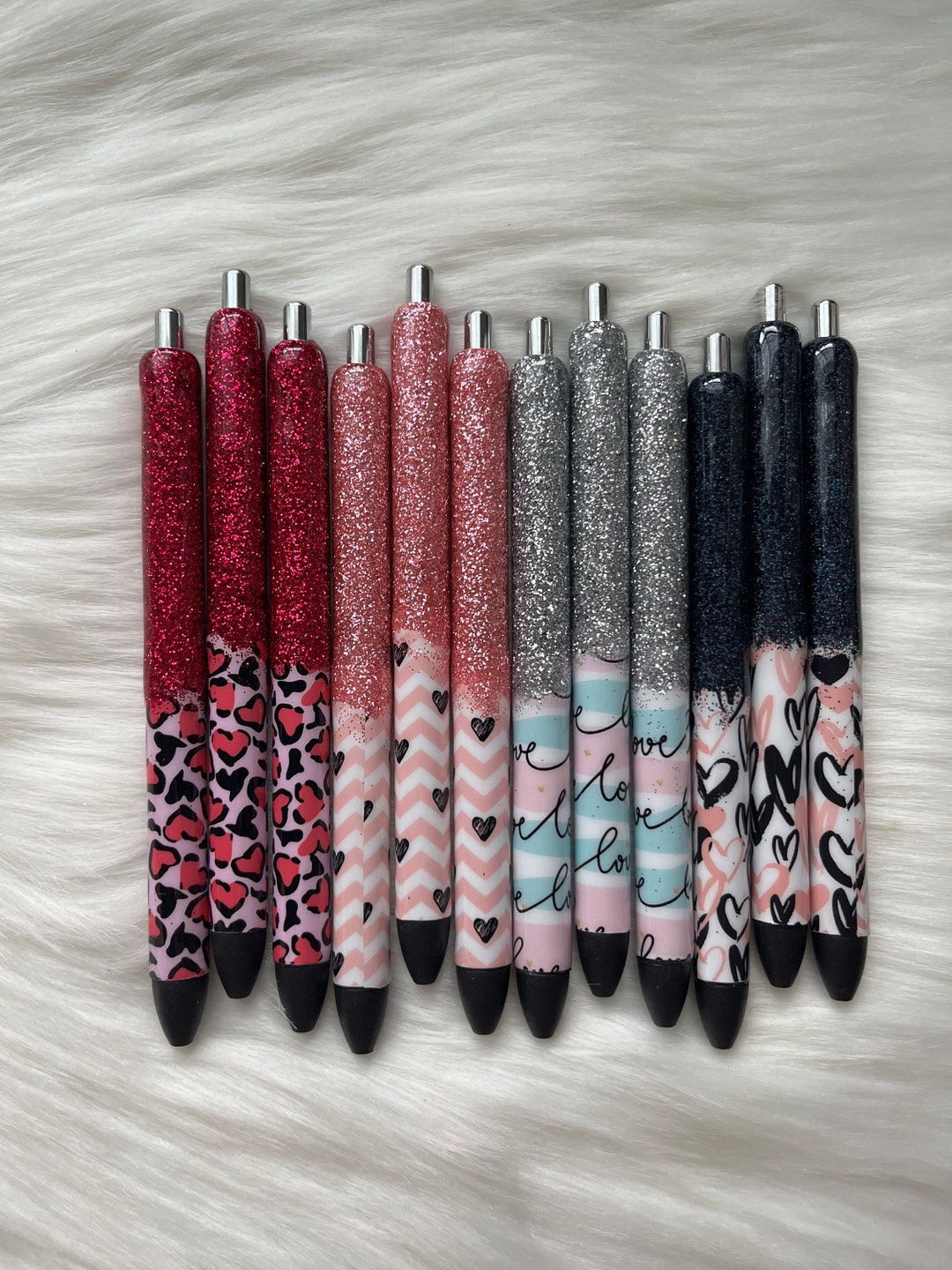 Papermate Ink Joy Valentines Day Single Pen Hearts Glitter Pens Cute ...