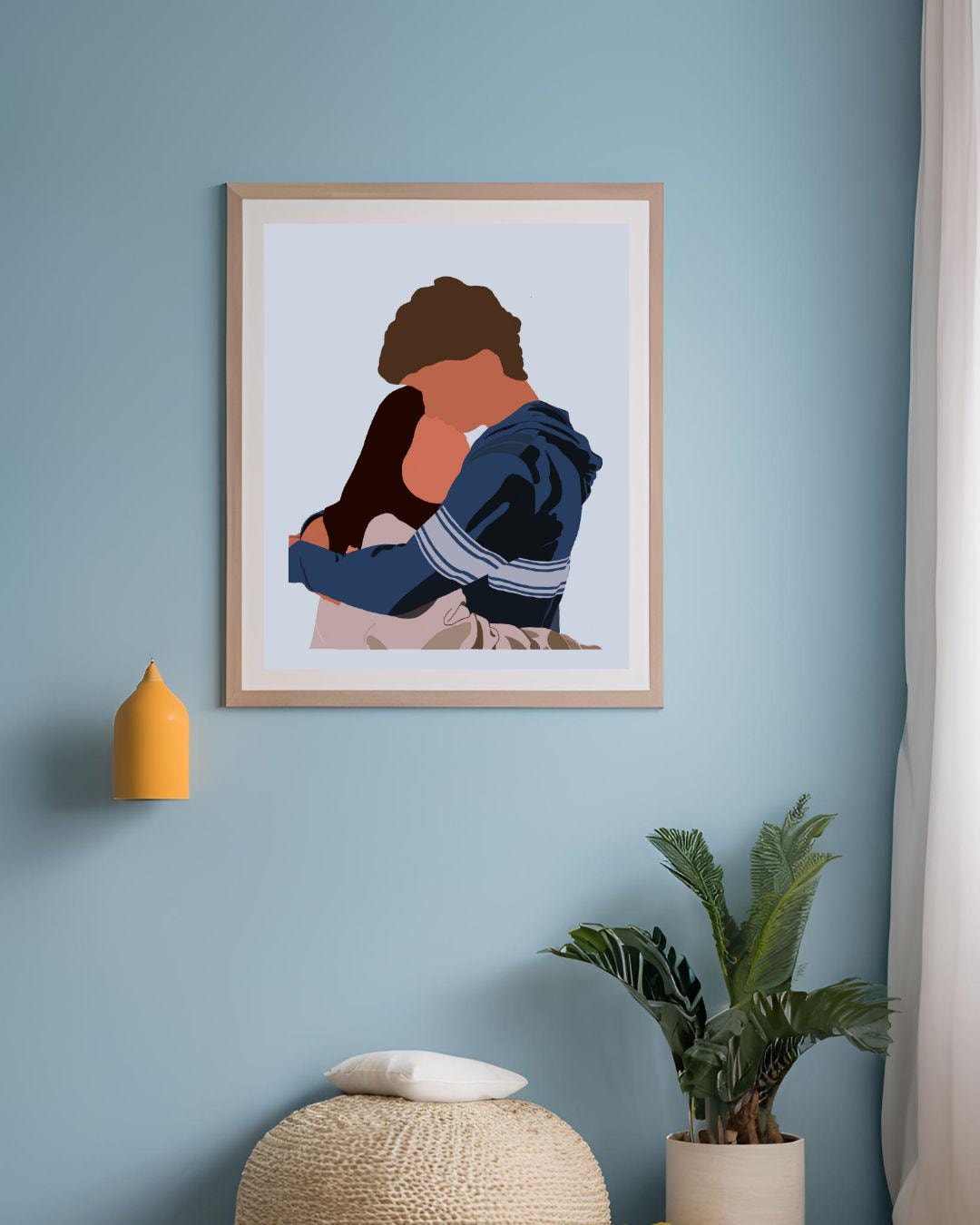 Printable Wall Art | Girl and Boy Digital Print | Girl and Boy Poster ...