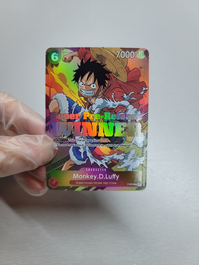 Luffy Super Pre-release Winner Card P-001 One Piece TCG - Etsy Australia
