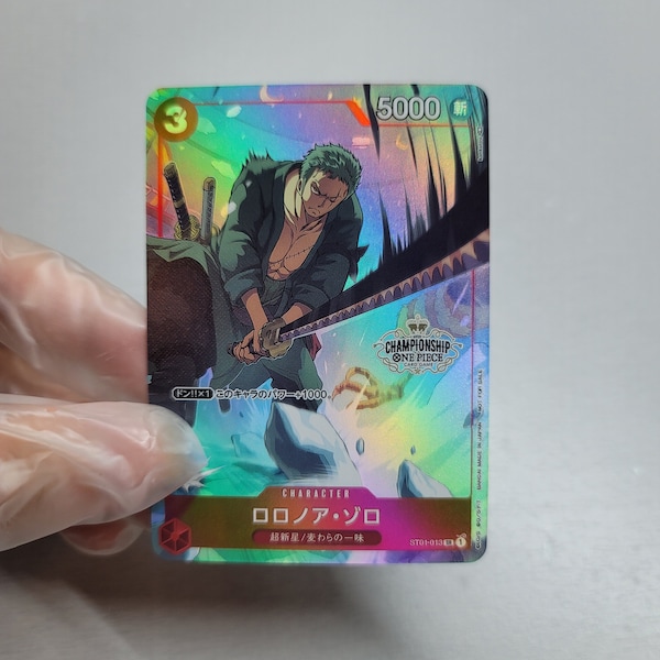 One Piece Custom Zoro Card - Etsy