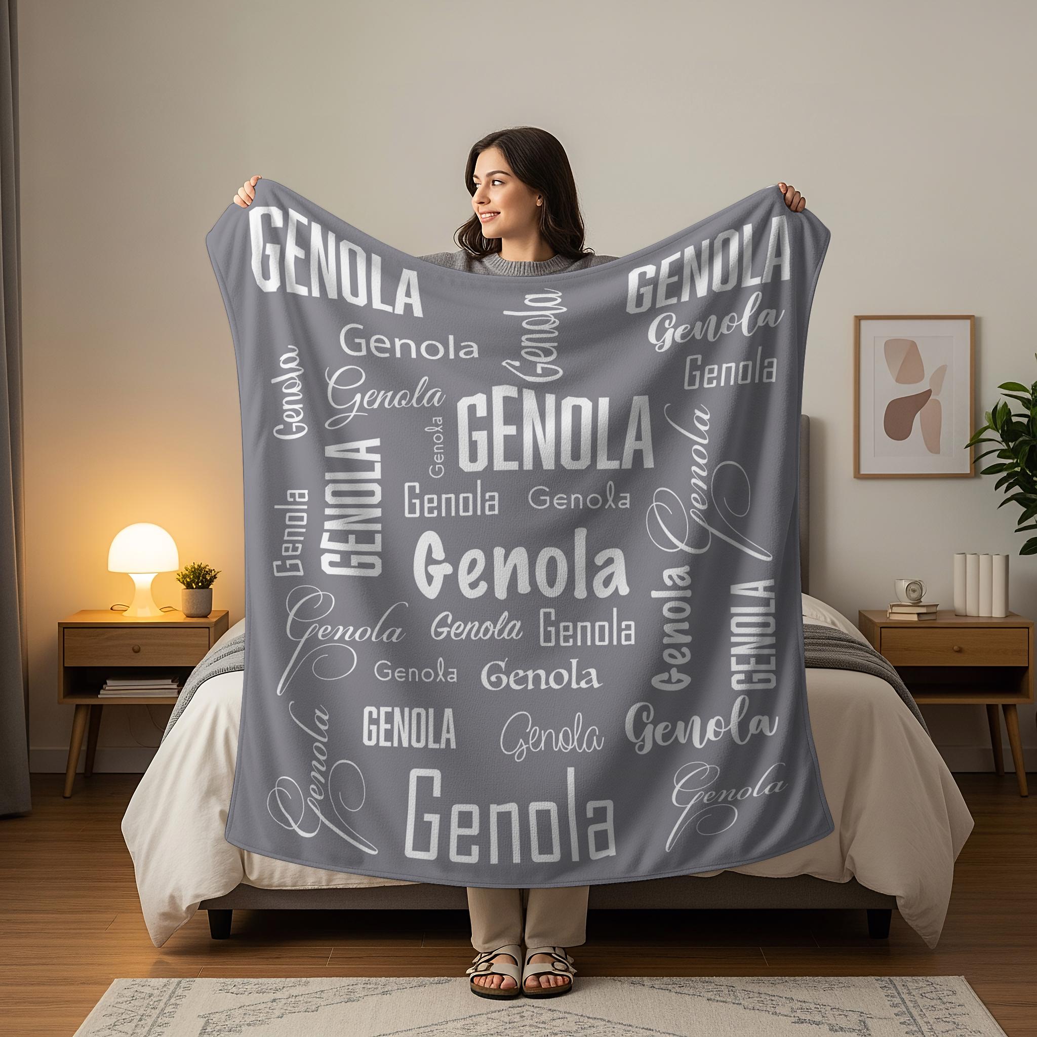 Personalized Name Blanket, Custom Family Blanket, Adults / Kids Blanket ...