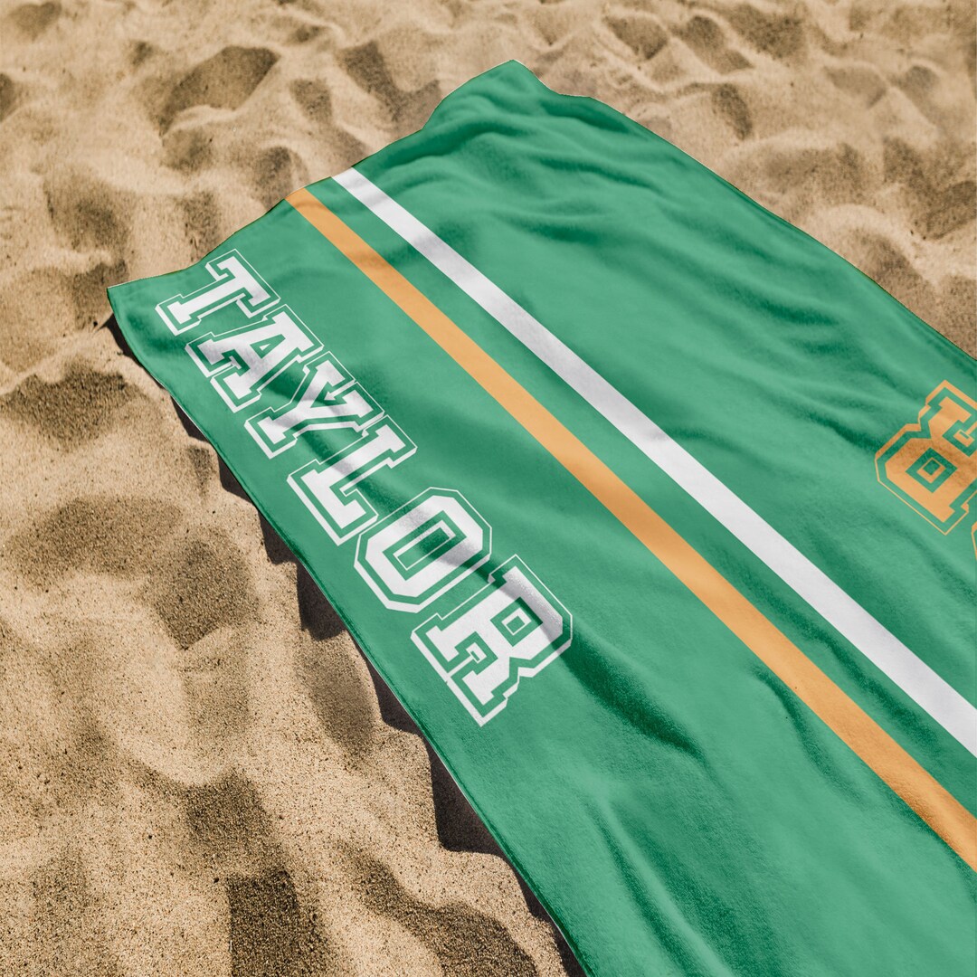 Team Members Name Personalized Beach Towel, Custom Name Beach Towel ...