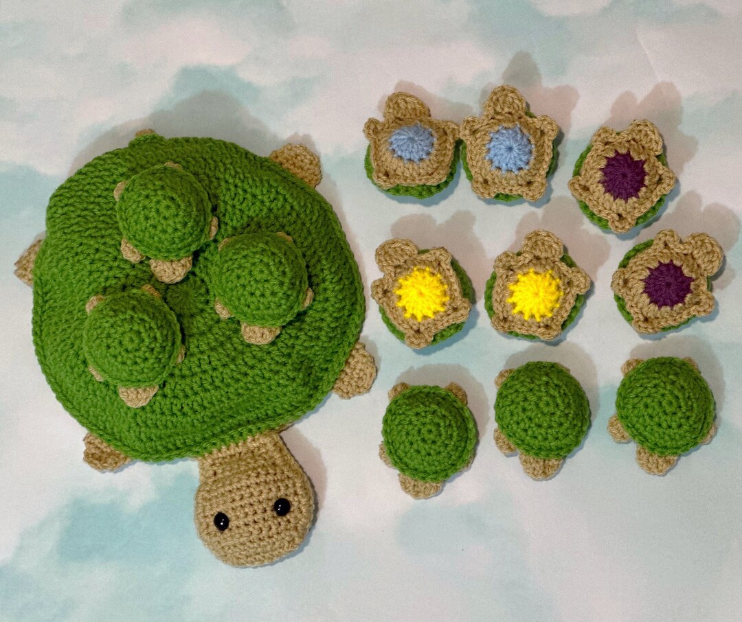 Crochet Turtle Memory Matchinggame | Toddler Gift Ideas , Holiday Gift ...