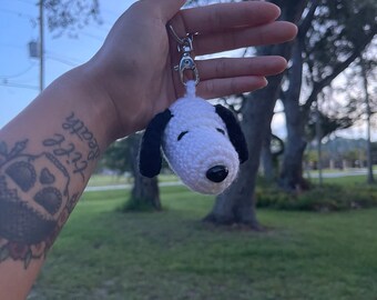 Crochet Keychain Miffy Bunny Snoopy Dog Teddy Bear Cake Roll Bee - Etsy