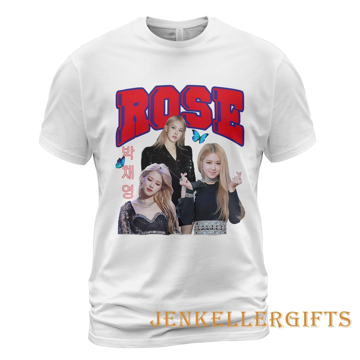 Rose T-shirt, Rose Blackpink Kpop Tshirt,Jennie Rose Lisa Jisoo Kpop ...