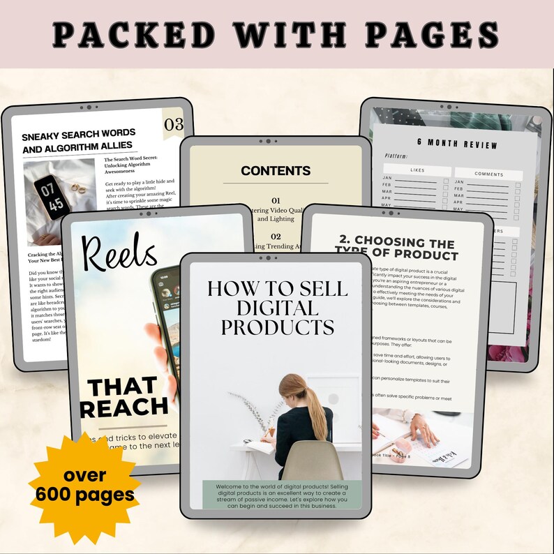 Ultimate Digital Marketing Bundle, Reels, Posts, Mockups (PLR & MRR) - Etsy