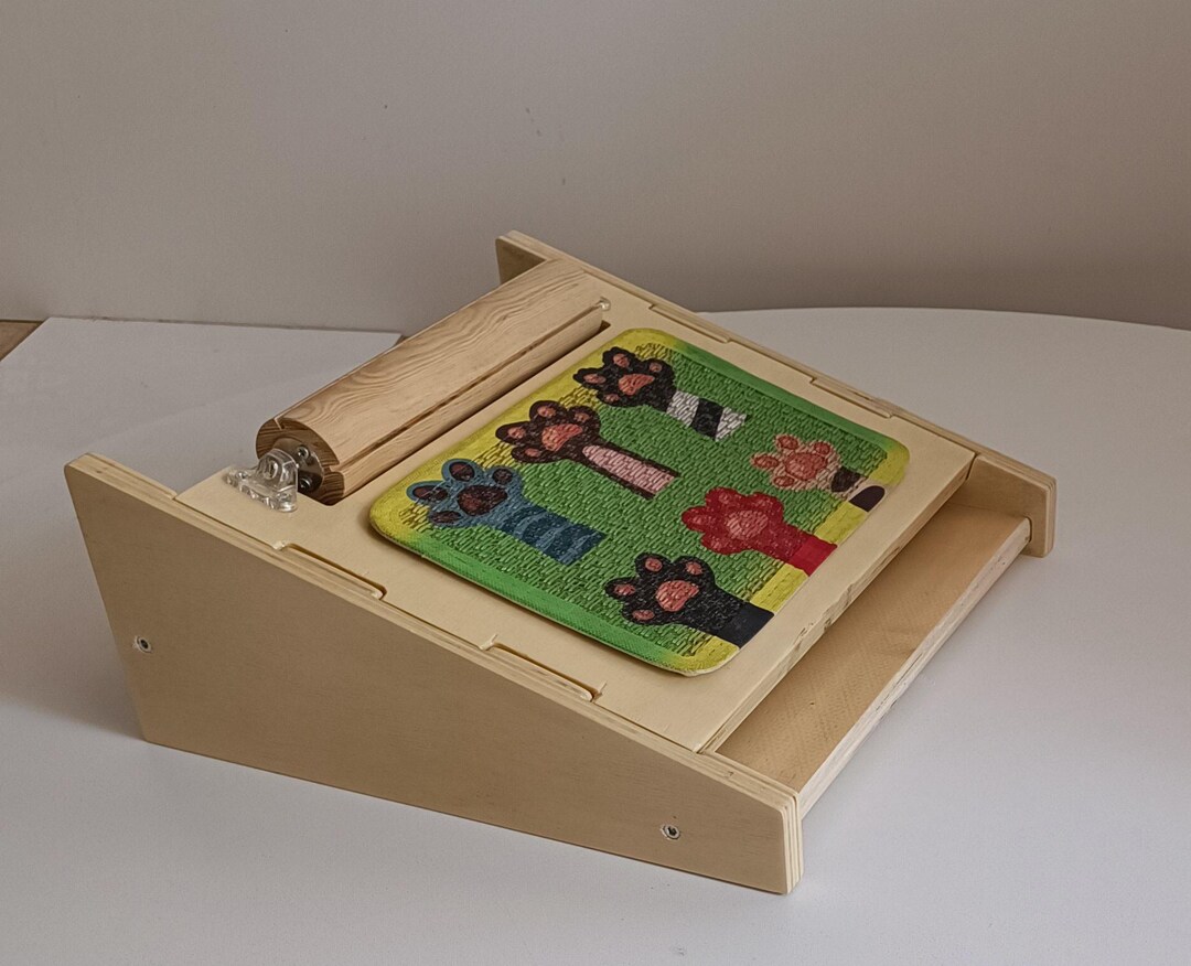 Ergonomic Wooden Foot Rest: Adjustable Calf Massage Office Footstool - Etsy