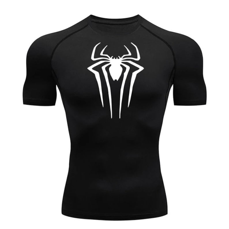 Spiderman Inspired Mens Gym Compression Shirt - Etsy