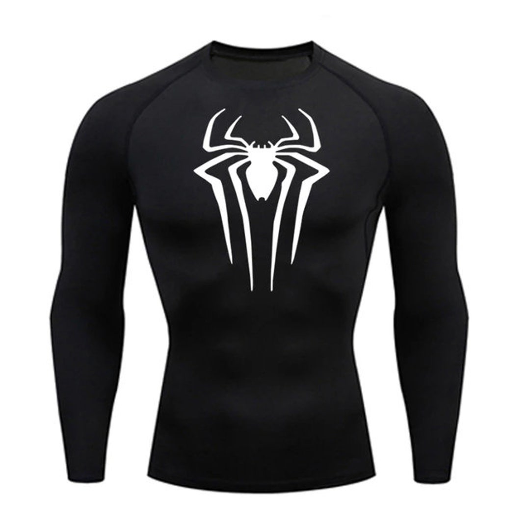 Spiderman Inspired Mens Gym Compression Shirt - Etsy