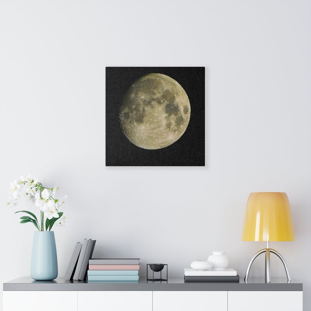Full Moon Home Decor Canvas - Etsy