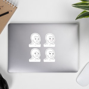 Wojak Meme Sticker Bundle: Afraid, Tired, Angry, Blushing | High ...