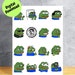 Printable Meme Sticker Pack for Teachers and Students Print at Home 45 ...