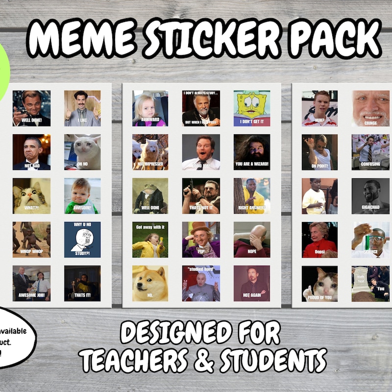 Meme Stickers Teachers - Etsy