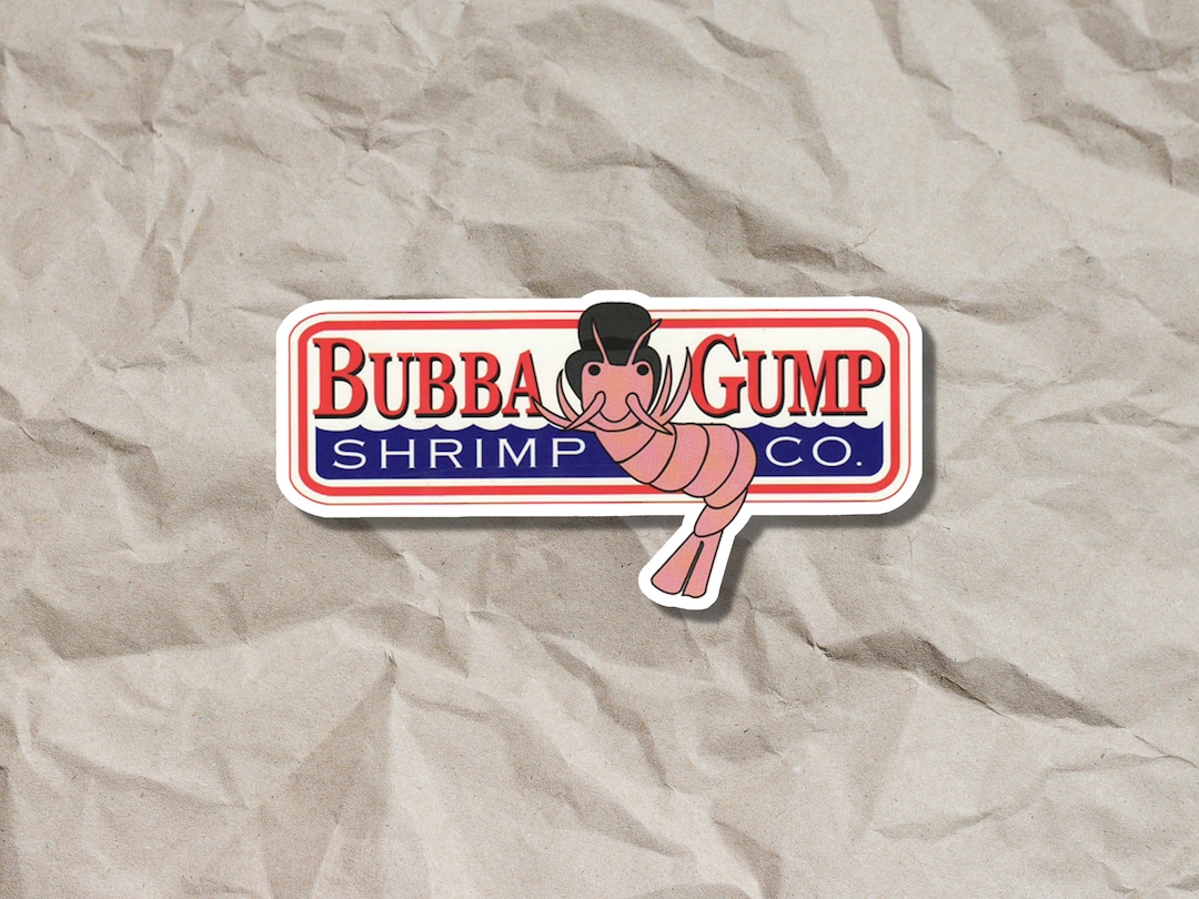 Bubba Gump Shrimp Co. Sticker | Forrest Gump Logo Movie Sticker | Perfect Gift for Movie Fans ...