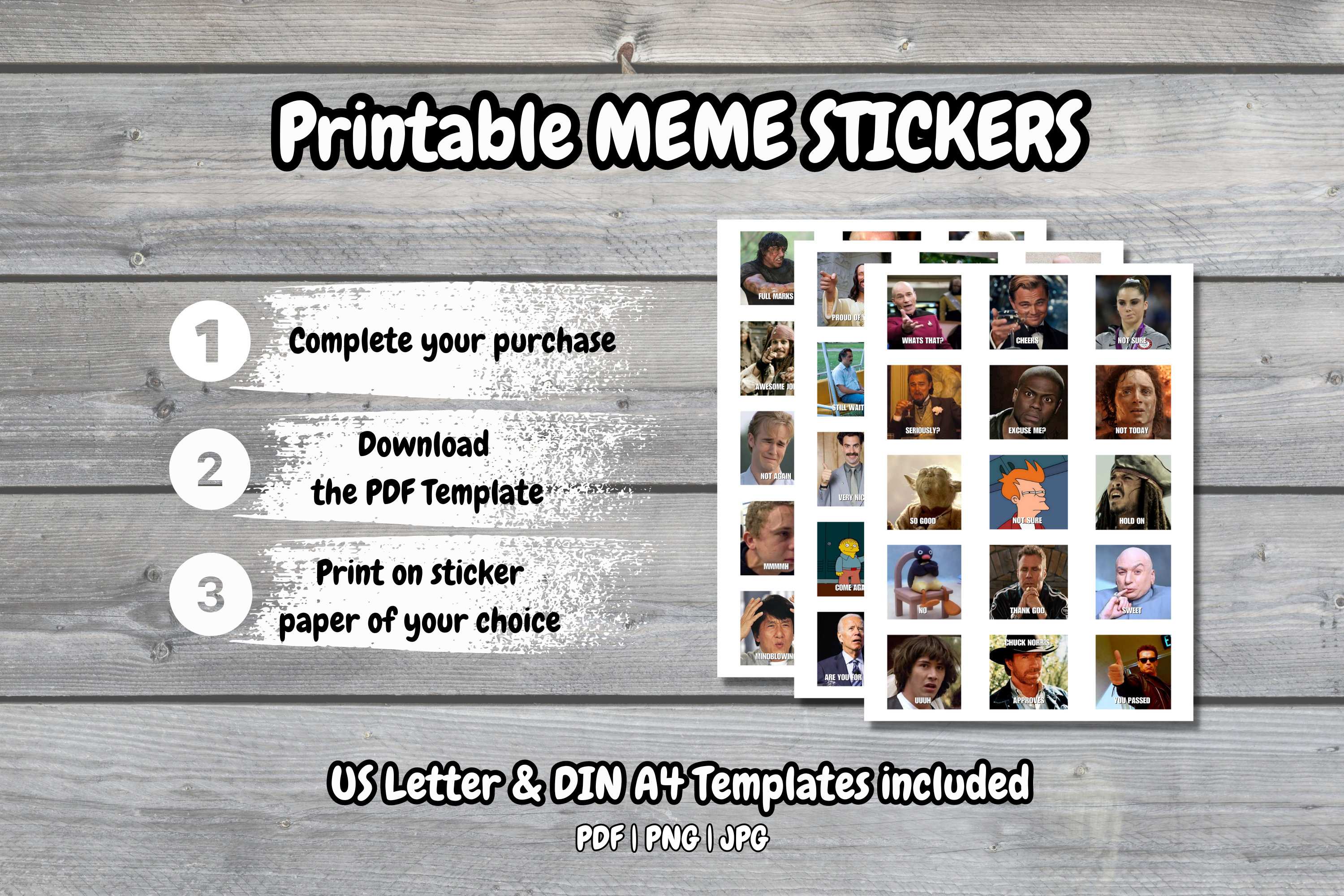 Printable Meme Sticker Pack Series 2 - for Teachers and Students ...