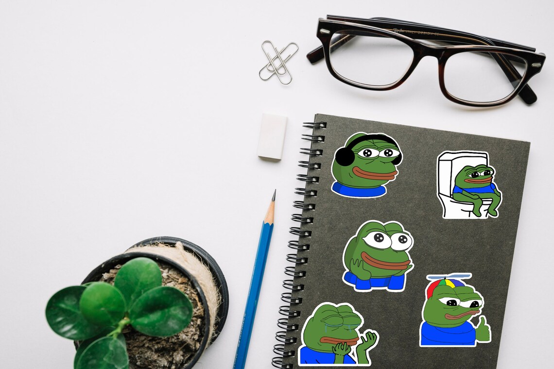 Pepe Meme Stickers 15 Pieces Easy to Remove Pvc/vinyl - Etsy