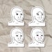Wojak Meme Sticker Bundle: Afraid, Tired, Angry, Blushing High-quality ...
