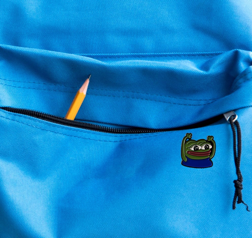 Pepe Meme Pin Pepehype Hands up Enamel Pin Badge With - Etsy