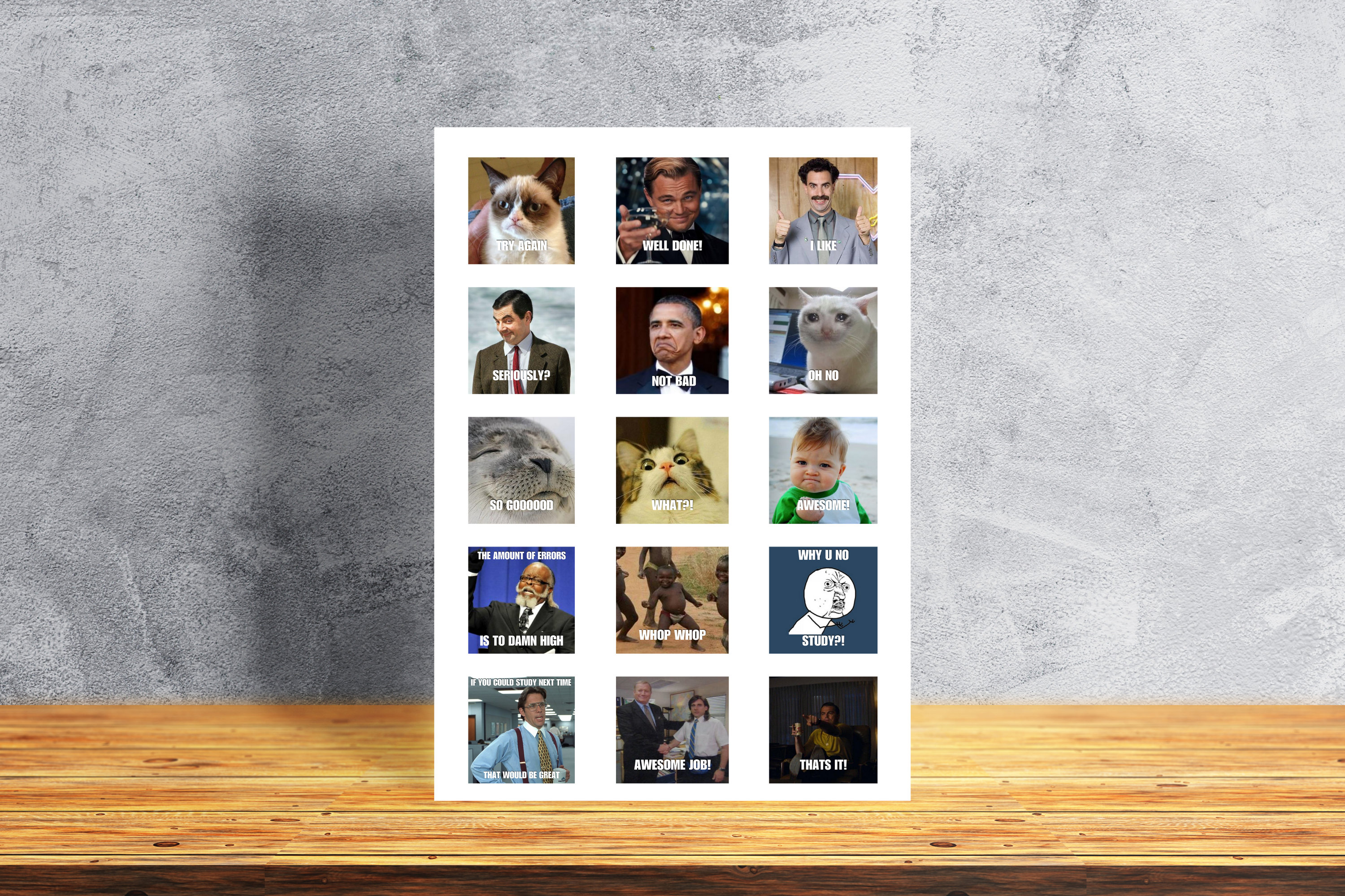 Paquete de pegatinas de memes | Paquete de 45 pegatinas | para ...