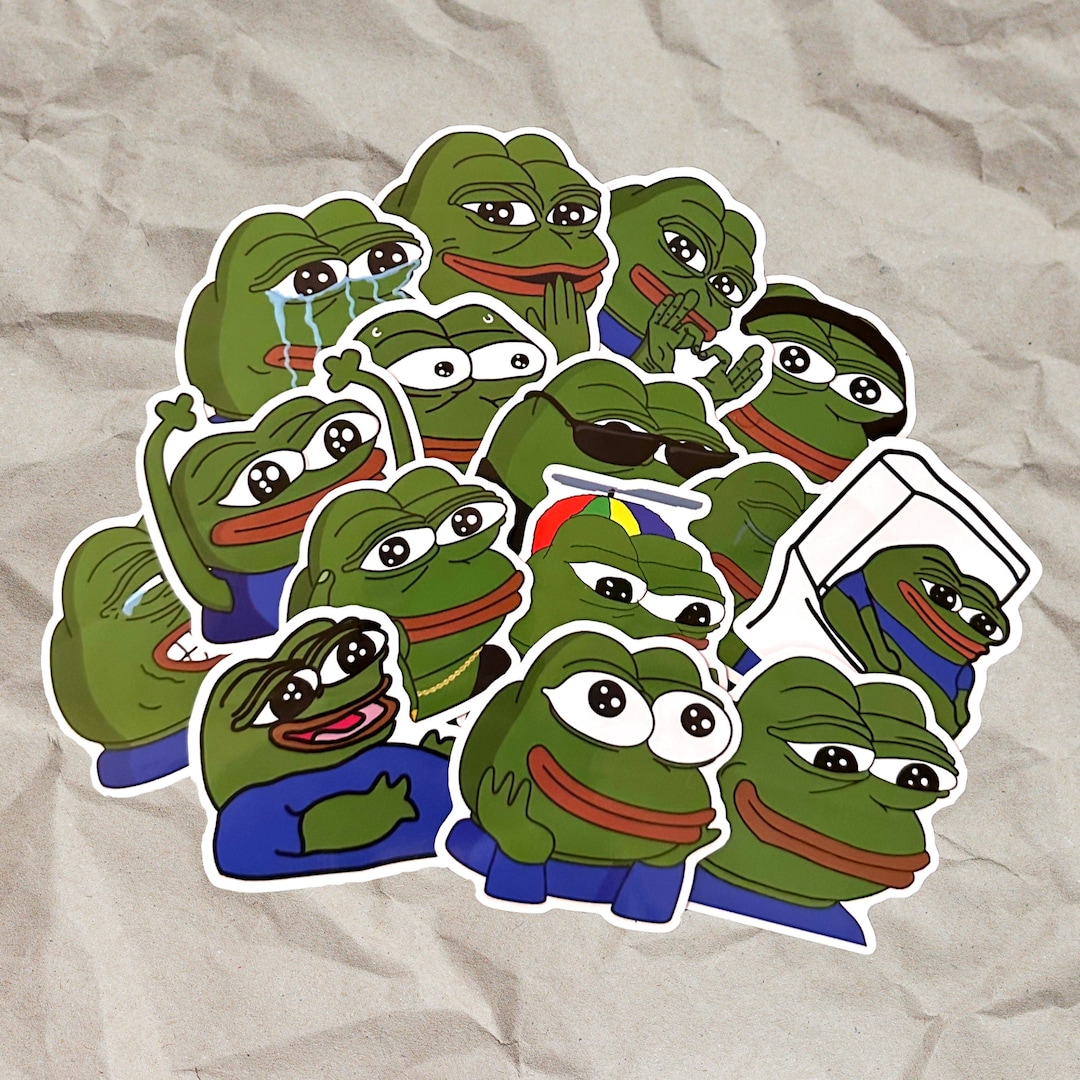 Pepe Meme Stickers 15 Pieces Easy to Remove Pvc/vinyl - Etsy