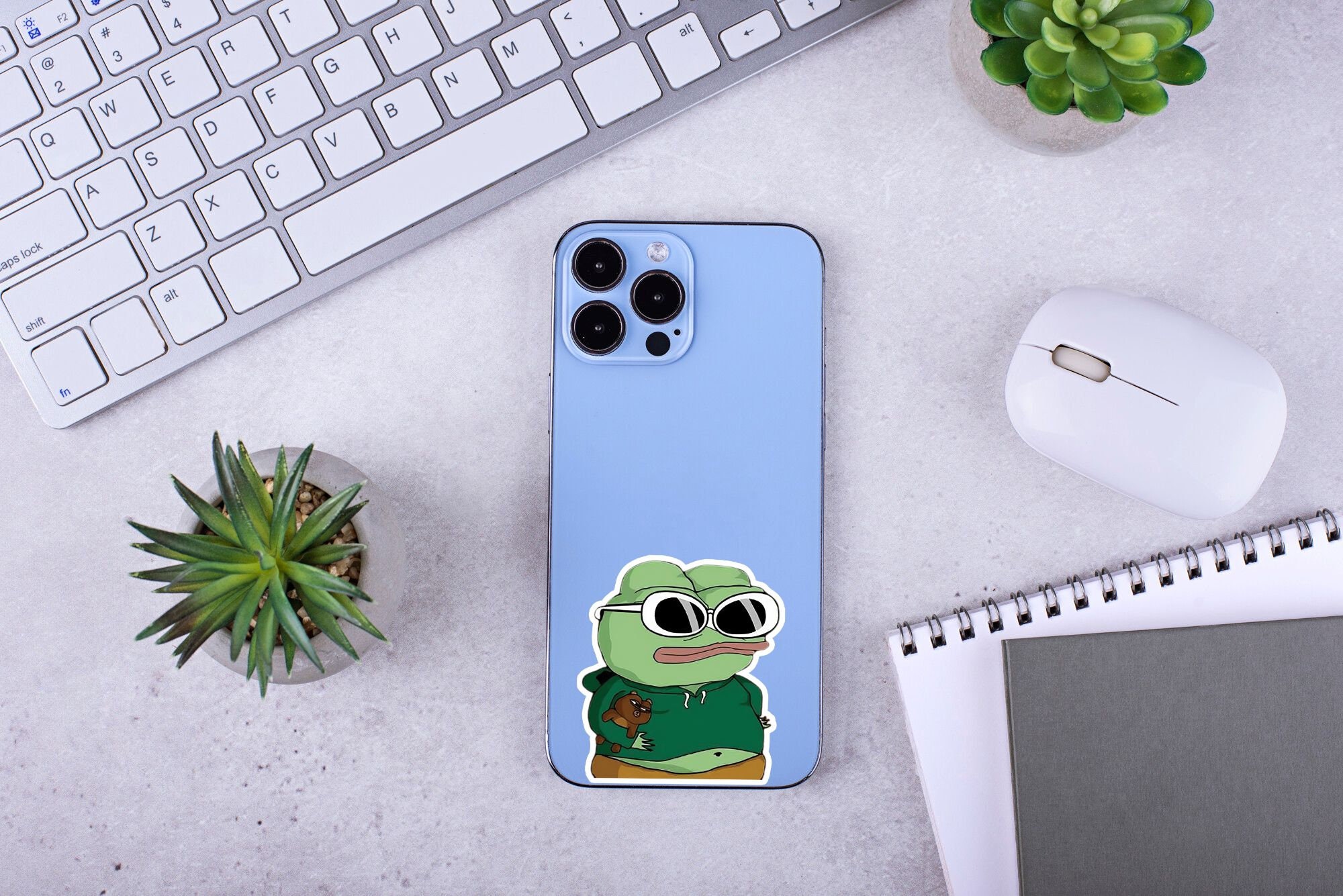 Pepe Cool Pepo Young Meme Sticker Humorous Vinyl Decal for - Etsy