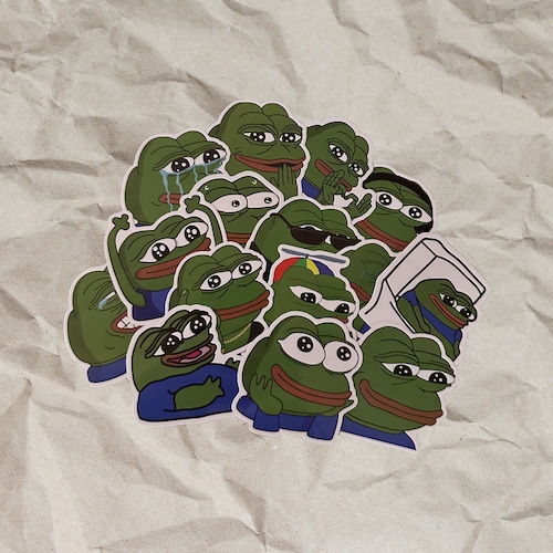 Pepe Meme Stickers 15 Pieces Easy to Remove Pvc/vinyl - Etsy