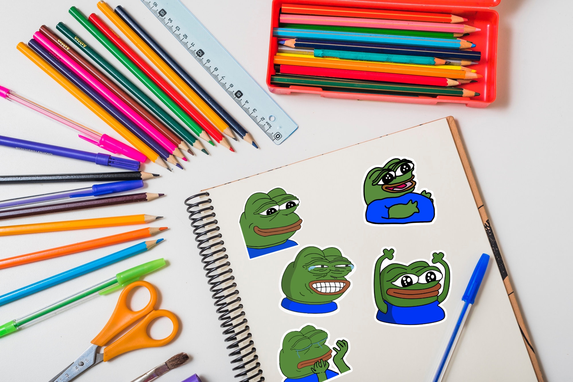 Pepe Meme Stickers 15 Pieces Easy to Remove Pvc/vinyl - Etsy