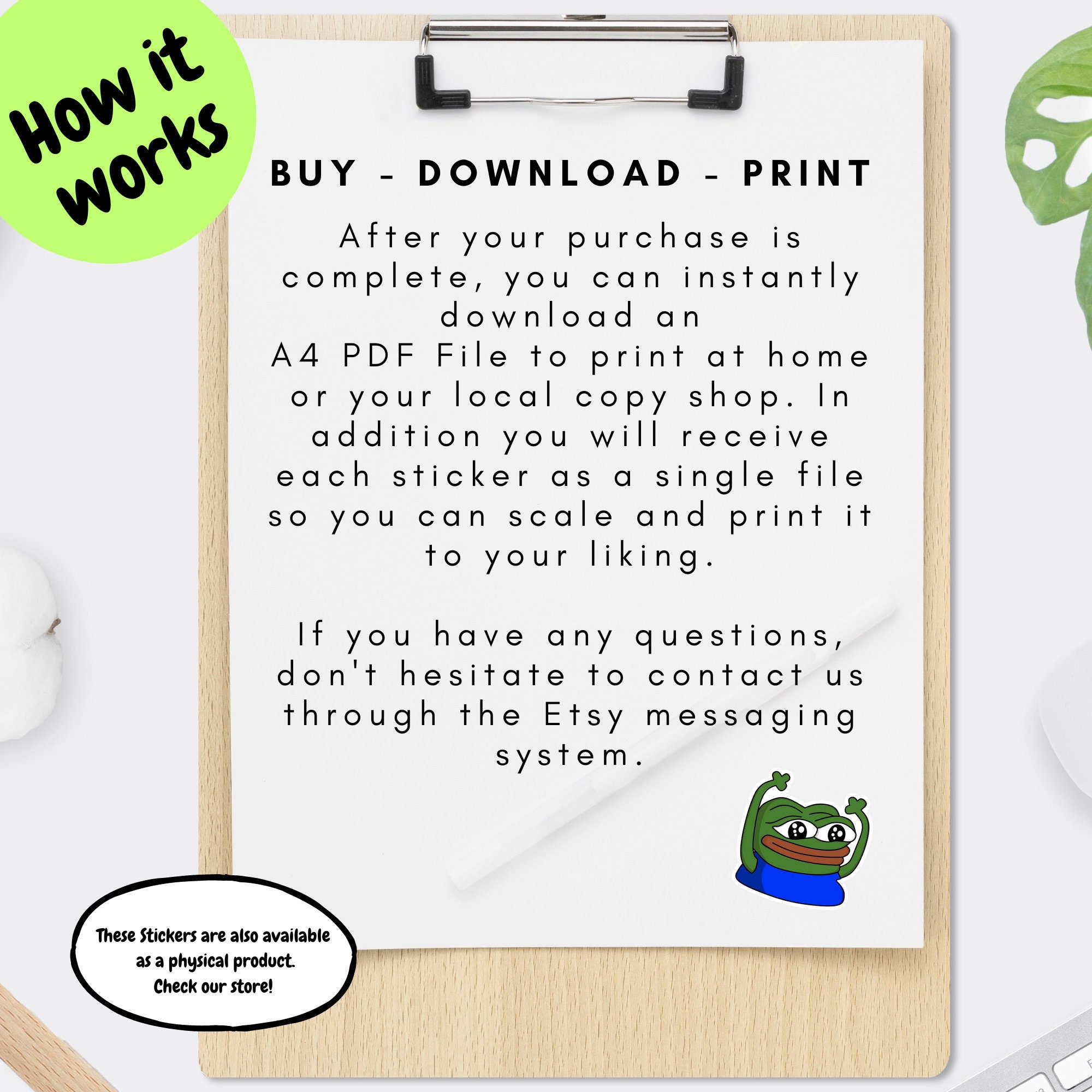 Printable Pepe Meme Stickers | Print at Home | 15 Pcs Sheet | JPG, PNG ...